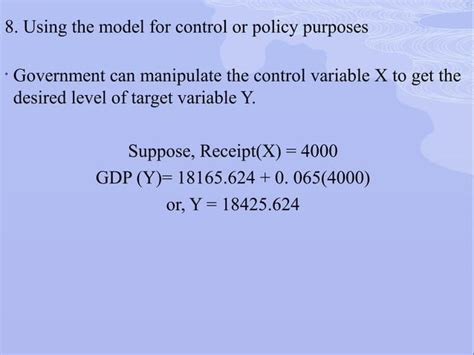 Econometrics And Business Forecasting Ppt Physics Science