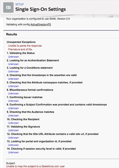 Single Sign On SSO With Active Directory Federation Services ADFS X Salesforce Stack