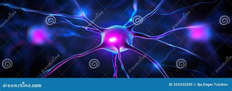 Glowing Neural Network Abstract Visualization Of Brain Cells Synapses