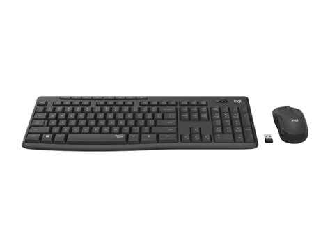 Logitech Mk295 Silent Wireless Combo Keyboard Mouse Graphite