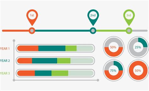progress bar chart data 그래프 디자인 데이터 차트 포스터 디자인