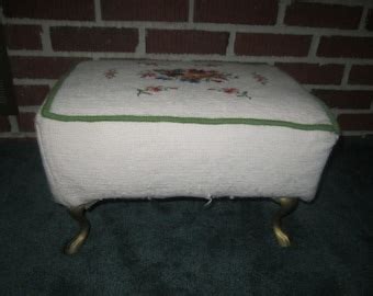 Needlepoint Footstool Etsy