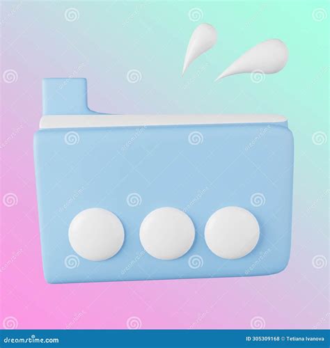 Detailed 3d Rendering Of A Folder Icon Stock Illustration Illustration Of Drawing Violet