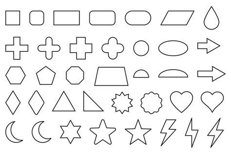 Geometric Shapes Outline Vector Art Icons And Graphics For Free Download
