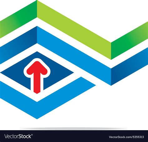 Design Element Arrow Icon Symbol Abstract Vector Image