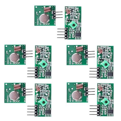 pameencos 5 sets 433mhz rf transmitter receiver transmitter receiver