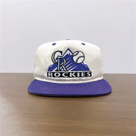 Vintage Colorado Rockies Hat Mlb Rare Snapback Big Logo Cap Fitted Munimorogobpe