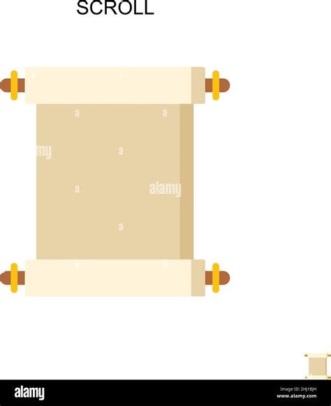 Scroll Simple Vector Icon Illustration Symbol Design Template For Web Mobile UI Element Stock