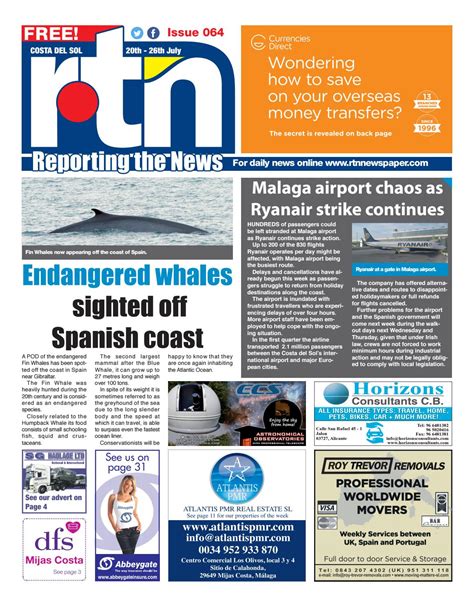 Rtn Newspaper Costa Del Sol 20 26 July Issue 064 By Euro Weekly