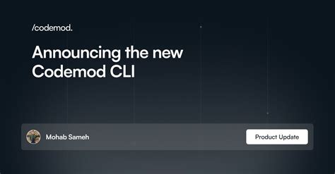 Introducing The New Codemod Cli