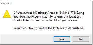 How Can You Fix You Dont Have Permission To Save In This Location Error