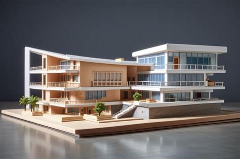Premium Photo Mockup Of Architecture Building Model