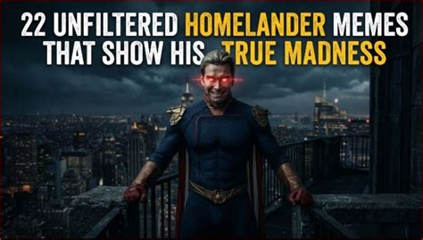 22 Unfiltered Homelander Memes Showing Pure Madness Memes
