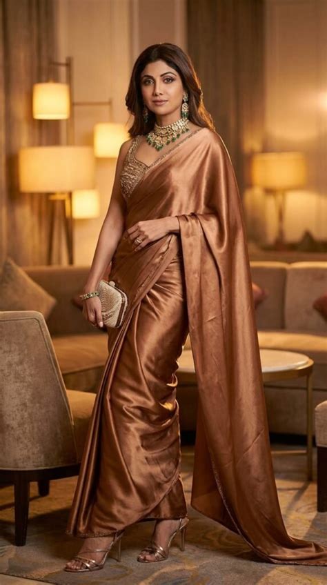 Metallic Satin Saree Fashion Trend 2026 Elegant Glam Outfit Guide