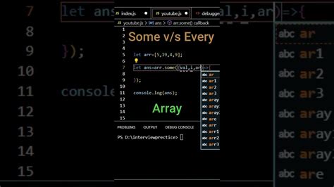 Arraysome Vs Arrayevery Method In Javascript Youtube