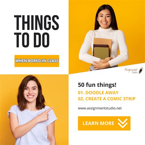 50 Fun And Productive Things To Do When Bored In Class