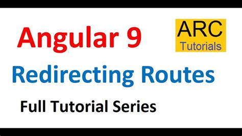 Angular 9 Tutorial For Beginners 35 Redirecting Routes Youtube