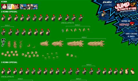 Naruto Sprite Gaara Jump Ultimate Star Sprite