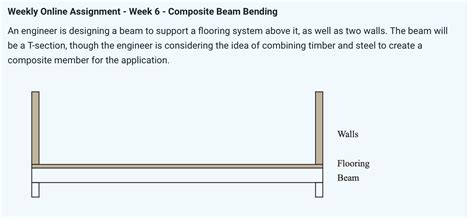 solved weekly online assignment week 6 composite beam
