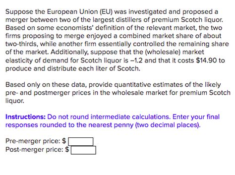 Solved Suppose the European Union (EU) was investigated and | Chegg.com