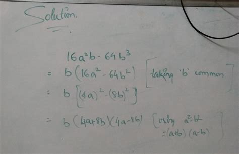 Factorise Using Identities