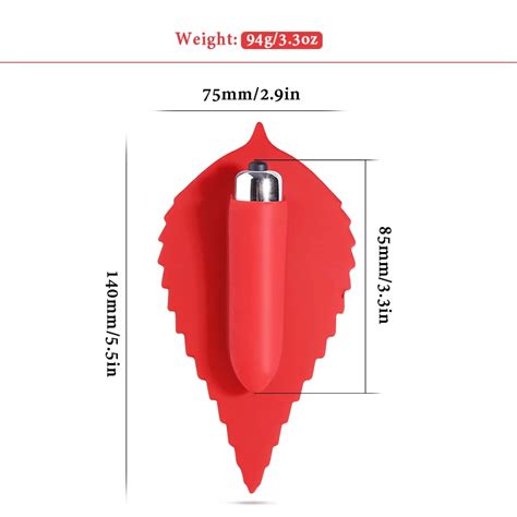 Leaf Type Wearable Vibrator Panties Fit 55 Inches Long Rose Toy