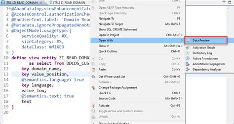 How To Read Domain Values Using Abap Cds Entity Vi Sap Community
