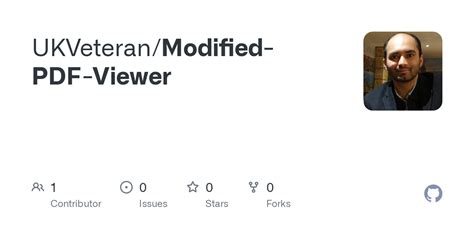 GitHub UKVeteran Modified PDF Viewer
