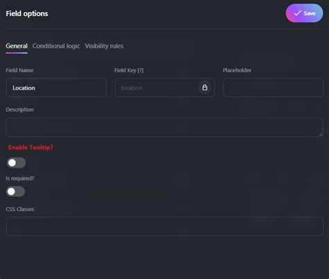 Field Description Tooltip Voxel