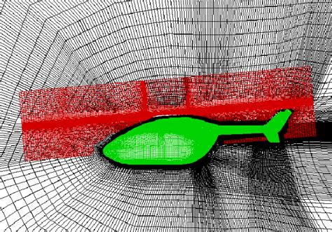 Chimera Grid System Background Grid Around The Ec145 Isolated