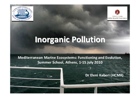 Inorganic Water Pollution