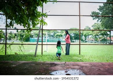 Boy Her Mom Walking Around Park Stock Photo Shutterstock