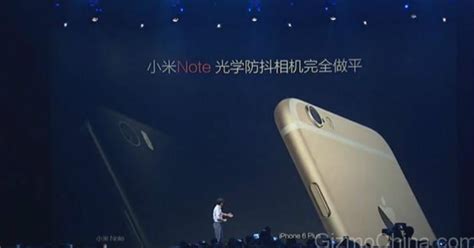 Xiaomi Mi Note Vs Iphone Plus