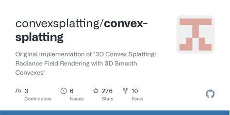 Convex Splattingtrainpy At Main · Convexsplattingconvex Splatting
