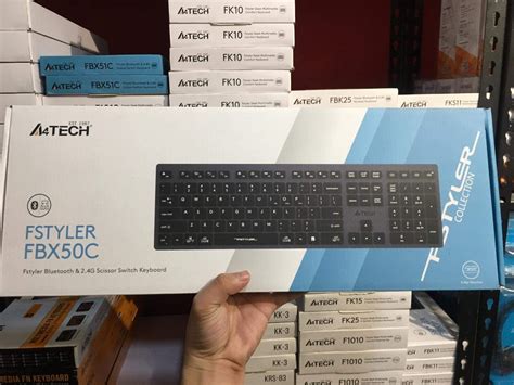 A4tech Fstyler Fbx50c Bluetooth And 2 4g Scissor Switch Keyboard Black Computers And Tech Parts