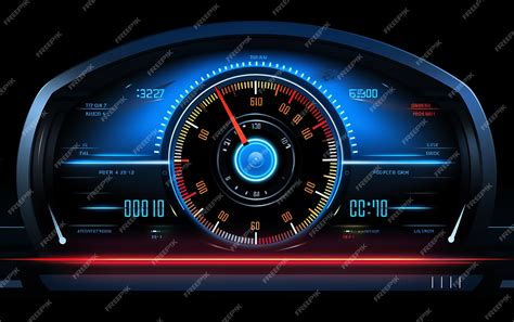Premium Photo Car Speedometer Dashboard Icon Speed Meter Vector