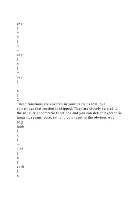 Using Eulers Formula Exp Ix Cos X Isin Docx