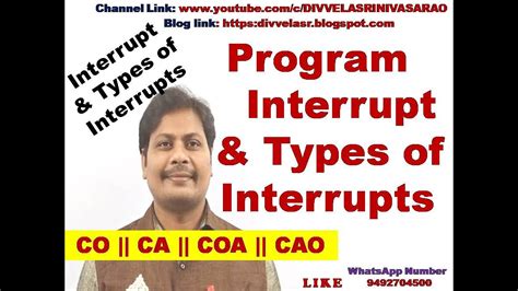 Program Interrupt And Its Types Interrupt Program Interrupt In Computer Architecture Co
