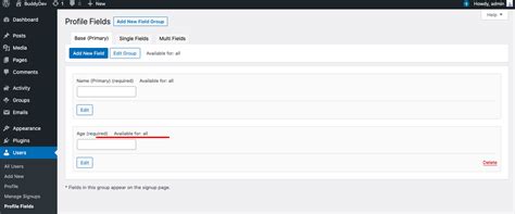 buddypress profile data control buddydev