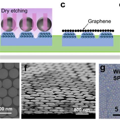 A Transferring Sio2 Nps B Dry Etching Of The Substrate C Download Scientific Diagram