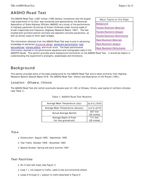Aasho Road Test Pdf Road Surface Road