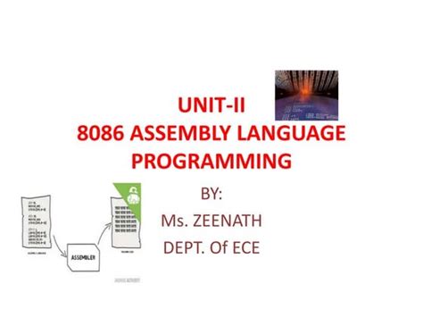 Assembler Directives And Basic Steps Alp Of 8086 Pdf
