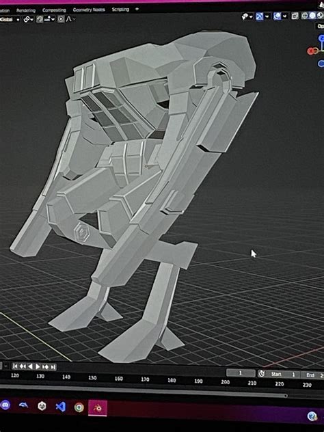 Attempt 25 At Modeling A Mech In Blender Novice Rblender
