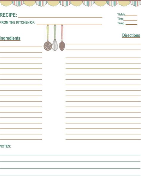 microsoft word cookbook recipe template besto blog