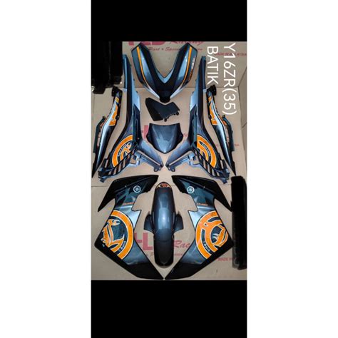 Cover Set Y16zr Y16 V2 Abs Cover Set Hitam Batmanhitam Firth Model