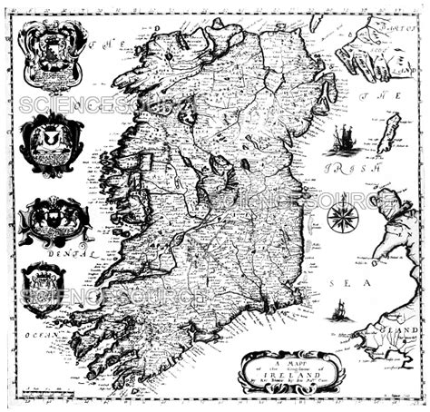 Richard Blome Ireland 1673 Stock Image Science Source Images