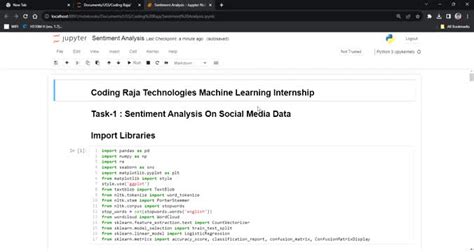 Saisen U On Linkedin Machinelearning Codingrajatechnologies Internship