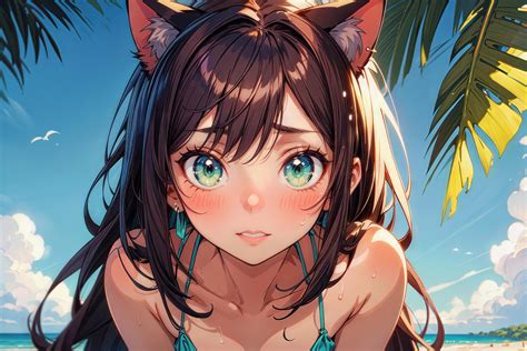 Bikini Catgirl By Secondhaven On Deviantart