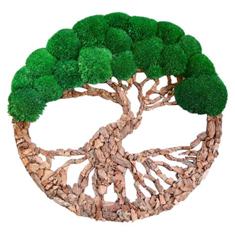 Настінне панно Дерево життя із стабілізованого моху Green Ecco Moss
