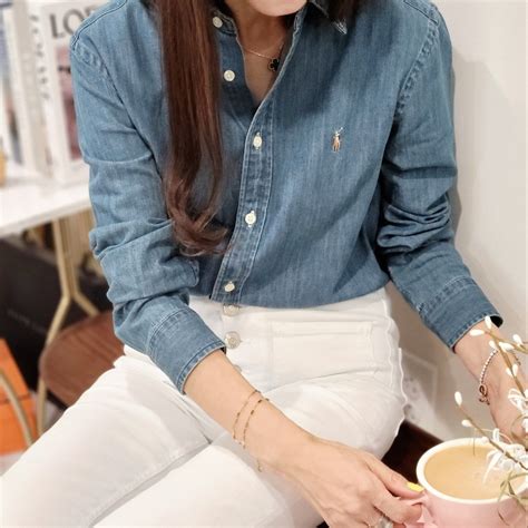 폴로랄프로렌 Polo Ralph Lauren 폴로 랄프로렌 보이즈 데님 셔츠 샴브레이 청셔츠 트렌비
